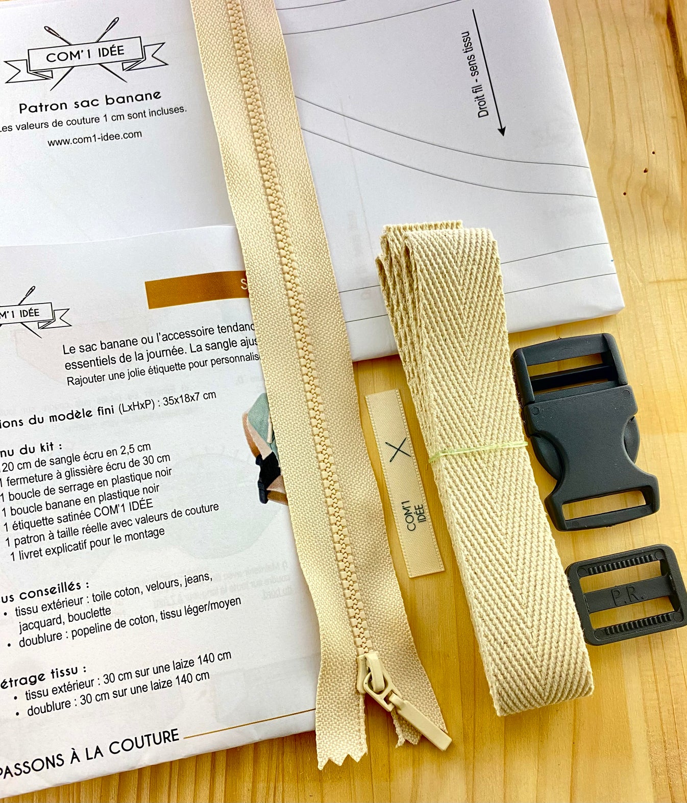 Set mercerie | Sac banane M – COM 1 IDEE